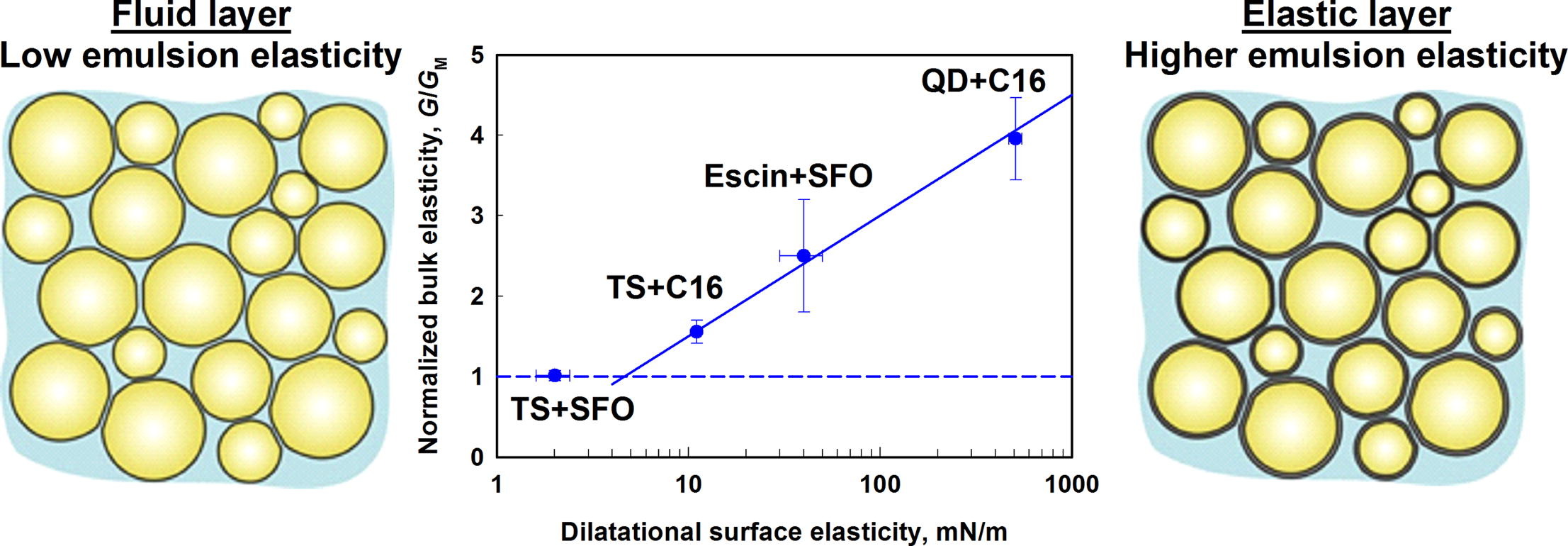 Role of interfacial elasticity for the rheological properties of ...